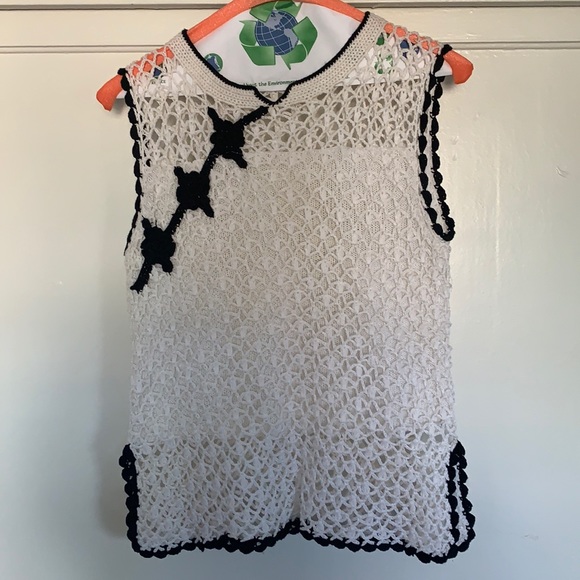 Hand Crafted | Tops | Vintage Crocheted Chinese Tank Top | Poshmark